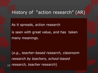 Action research a brief introduction | PPT