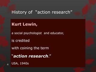 Action research a brief introduction | PPT