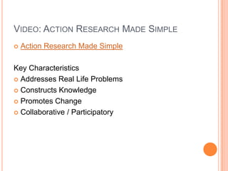 Action research final copy | PPTX | Education