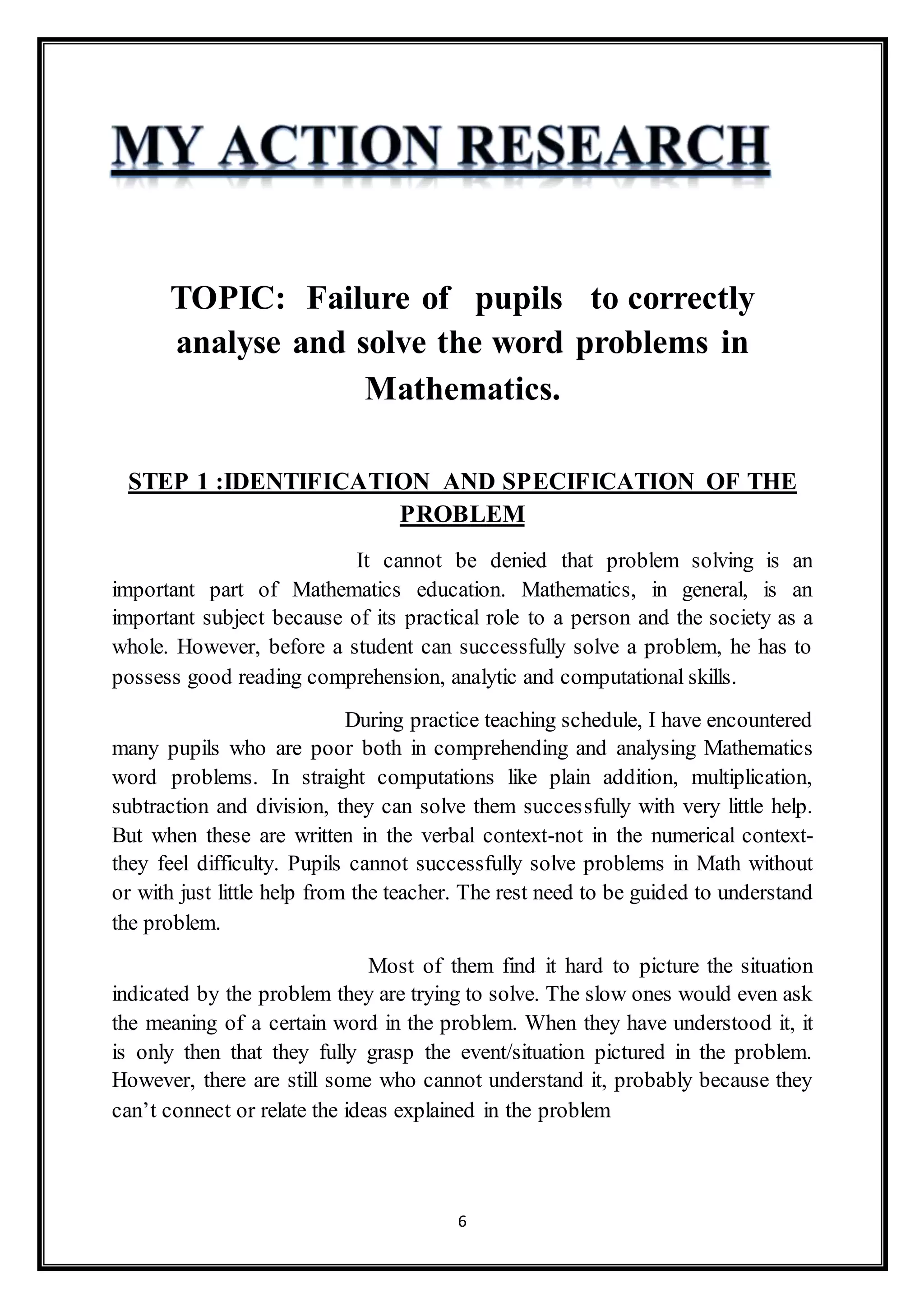 Action research ancy | DOCX