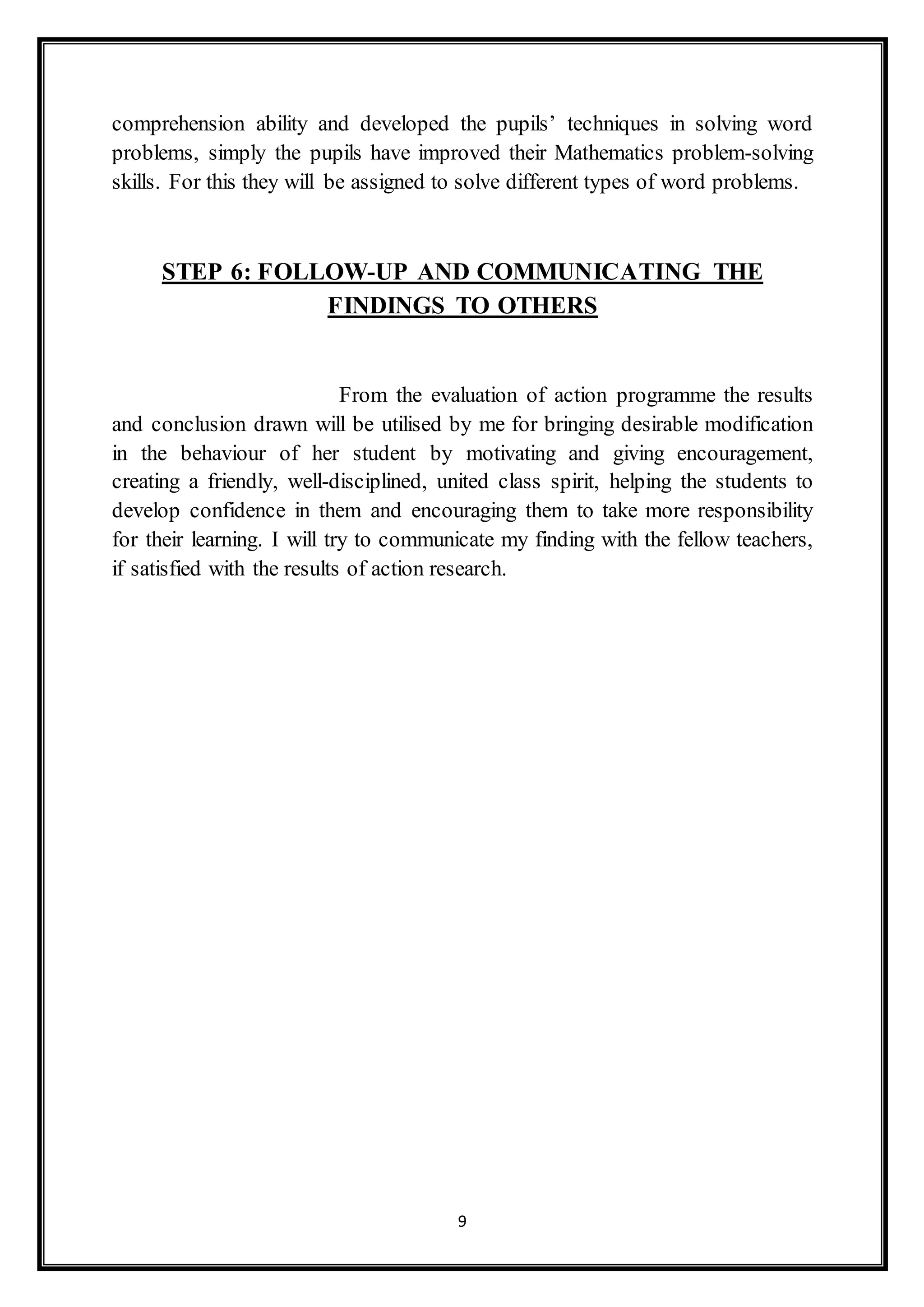 Action research ancy | DOCX