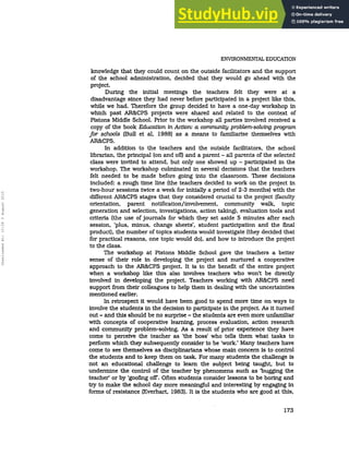 Action Research And Community Problem Solving Environmental Education ...