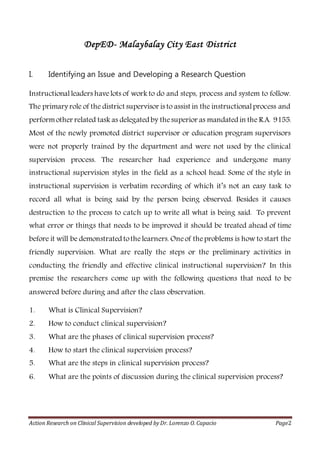 Action research clinical on Supervision (preventive approach) by dr ...