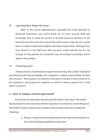 Action research clinical on Supervision (preventive approach) by dr ...