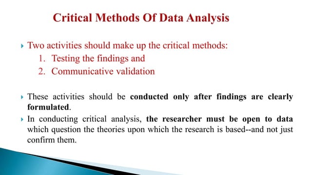 Action research data analysis | PPT