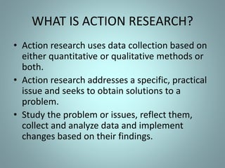 Action research design | PPTX