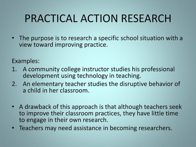 Action research design | PPTX | Professional School | Postgraduate ...