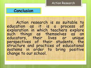 Action research: its' significance to educationThe importance of action ...