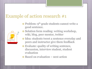 Action research in education | PPTX