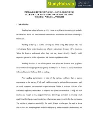 ACTION RESEARCH IN READING | PDF