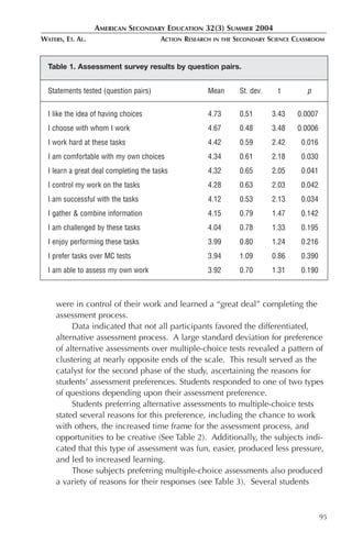 Action Research in science classroom | PDF