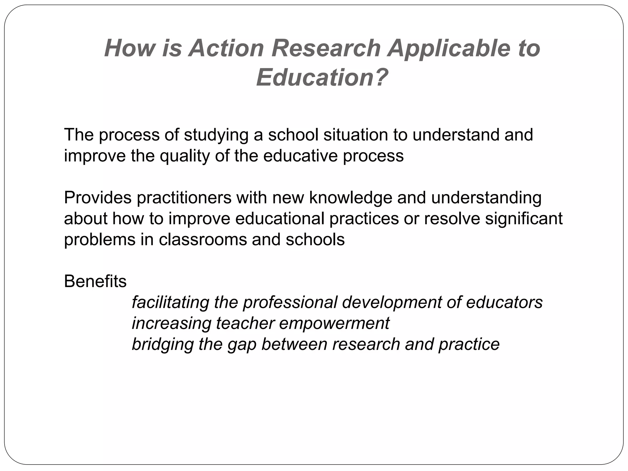 Action research in_teacher_education_t___l_2013 | PPTX