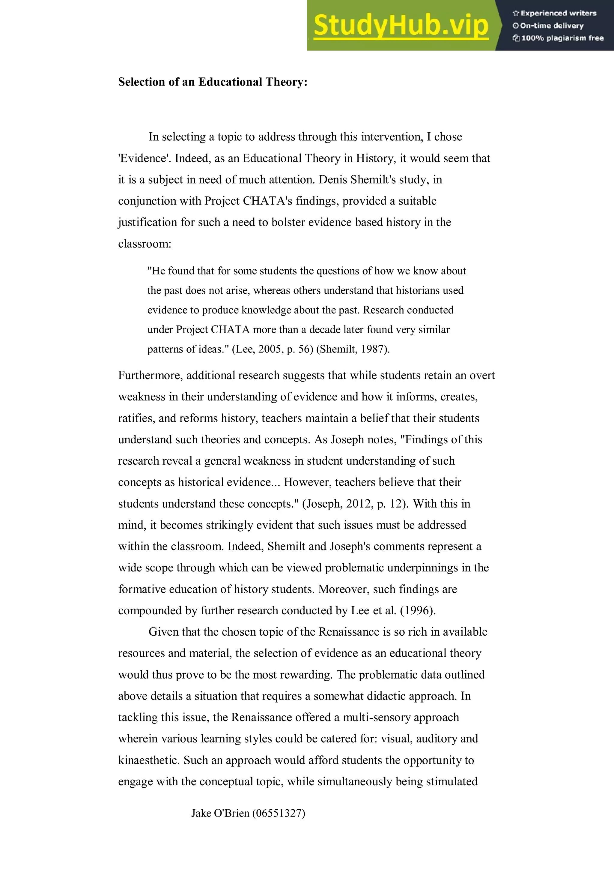 Action Research In The History Classroom The Renaissance | PDF