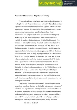 Action Research In The History Classroom The Renaissance | PDF