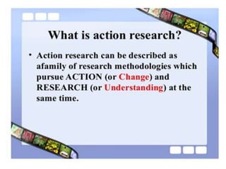 Action Research & Types of Research | PPTX