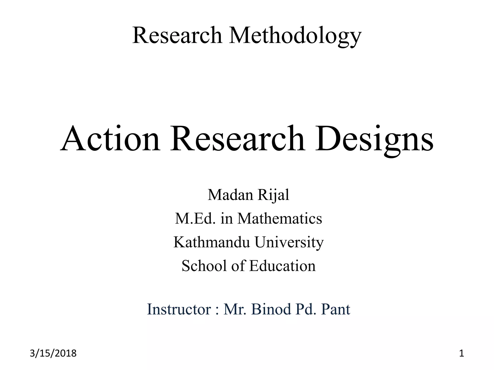 Action Research Design | PPTX