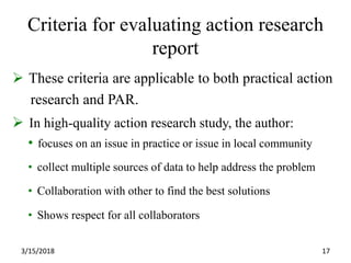 Action Research Design | PPTX