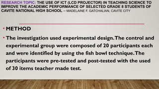 SAMPLE ACTION Research methodology PRESENTATION | PPTX