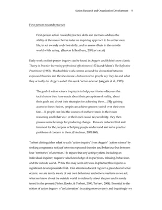 Action research&organizationdevelopment (1) | PDF