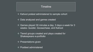 Action Research Plan- Game Based Learning | PPTX