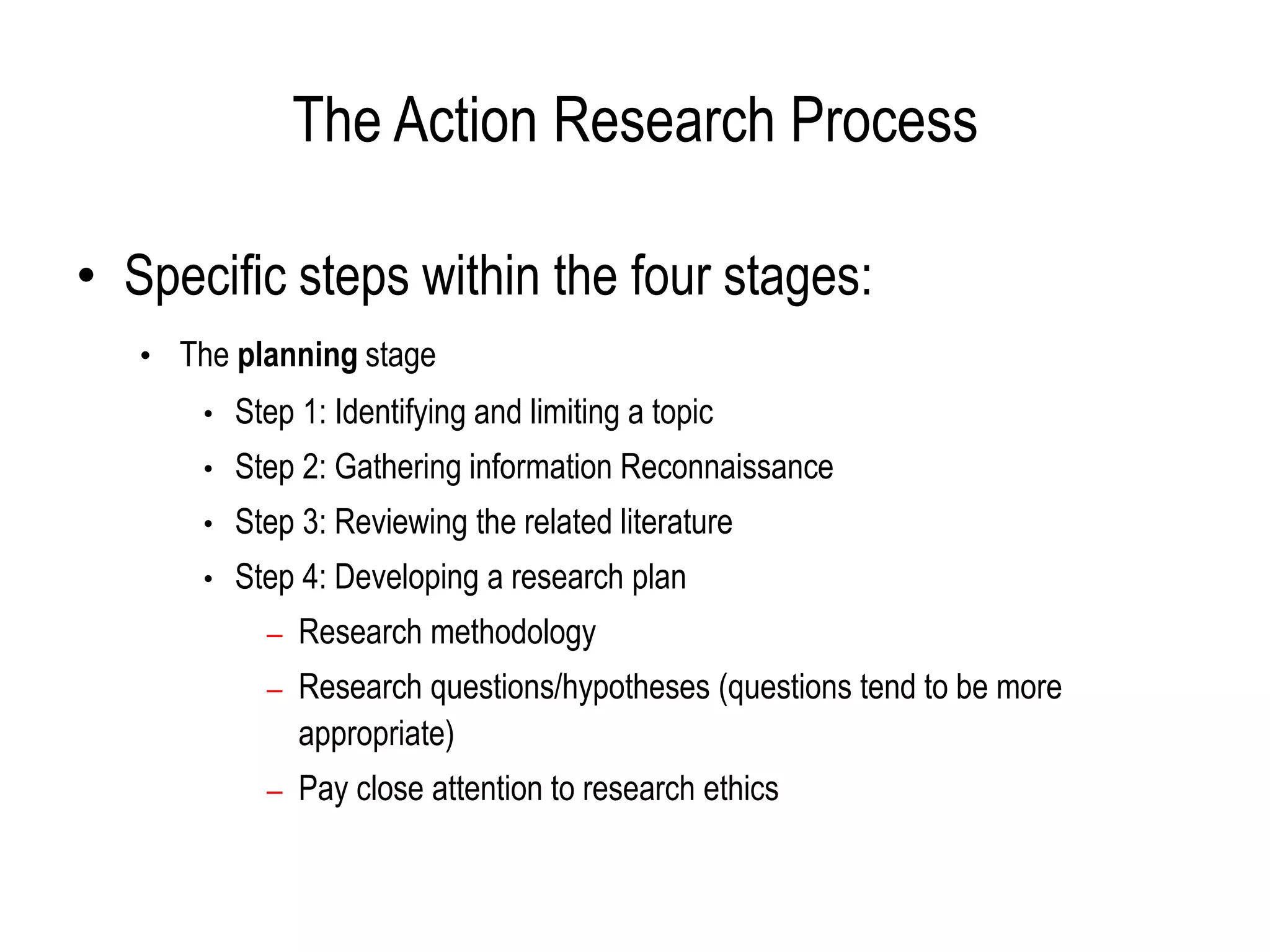 Action research process | PPTX