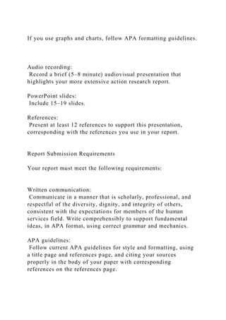 Action Research Project Report and PresentationThis is the f.docx ...