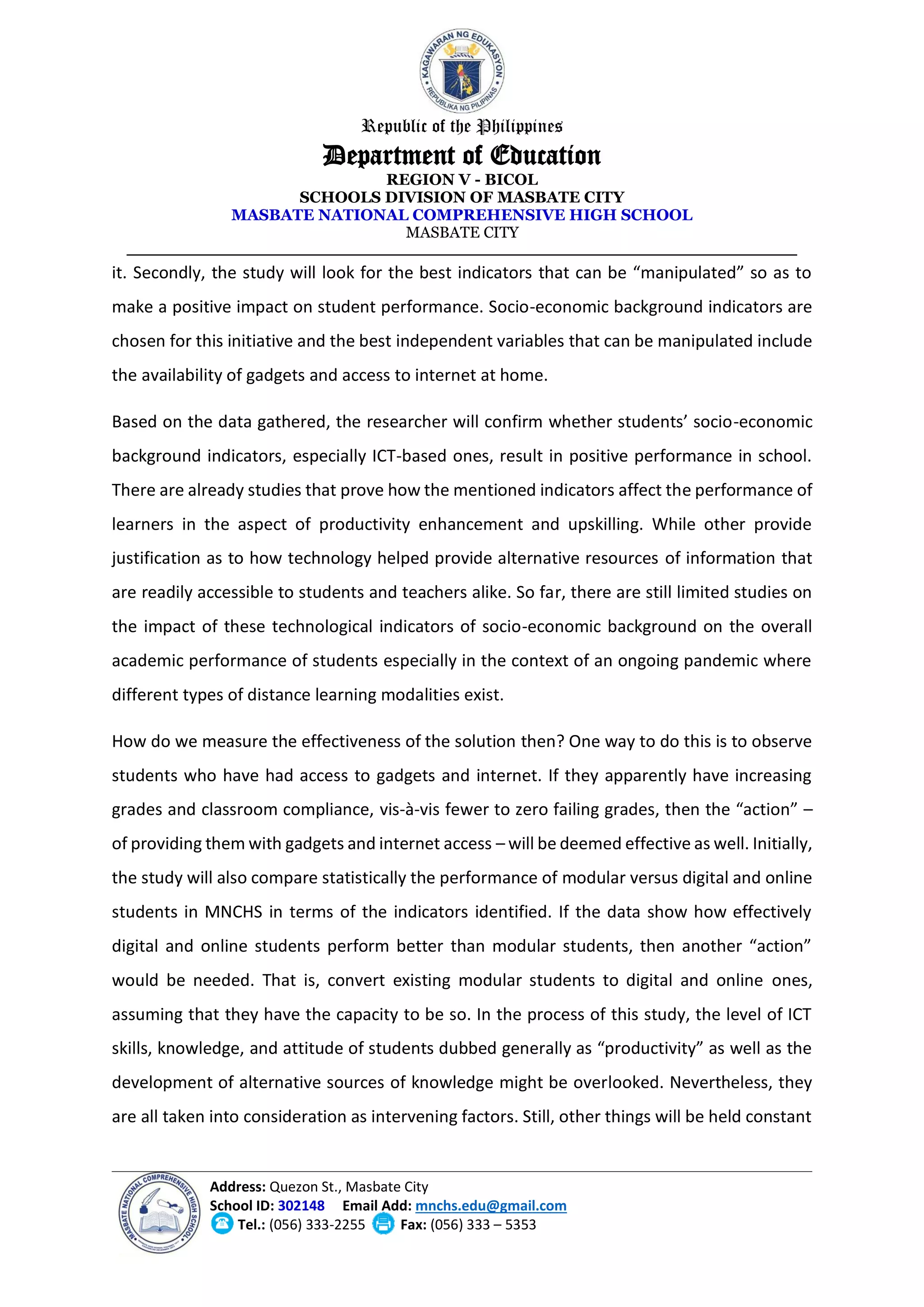 Action Research Proposal in DepEd - Super Draft | PDF