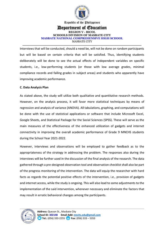 Action Research Proposal in DepEd - Super Draft | PDF | Education ...