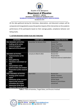 Action Research Proposal in DepEd - Super Draft | PDF