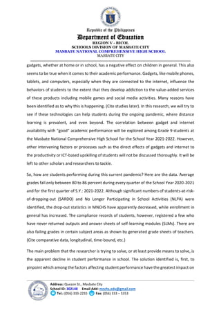 Action Research Proposal in DepEd - Super Draft | PDF