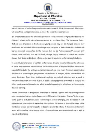 Action Research Proposal in DepEd - Super Draft | PDF