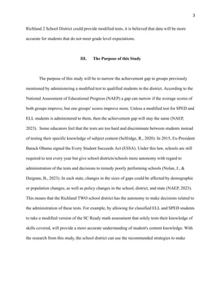 Action Research Proposal: Problem, Purpose, and Research Questions | PDF