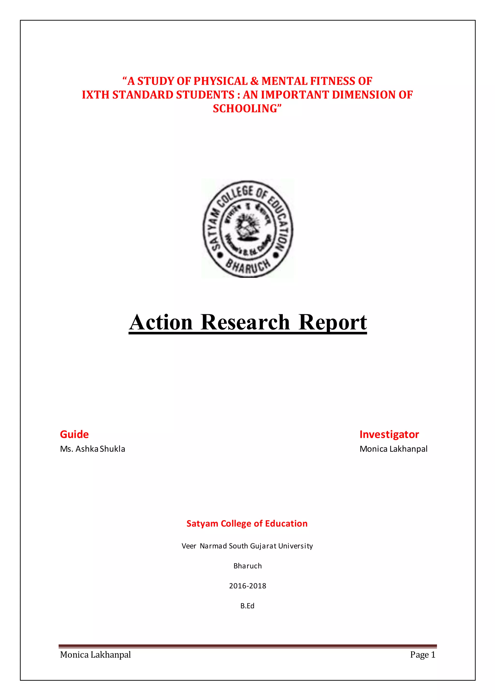 Action research report | PDF | Free Download