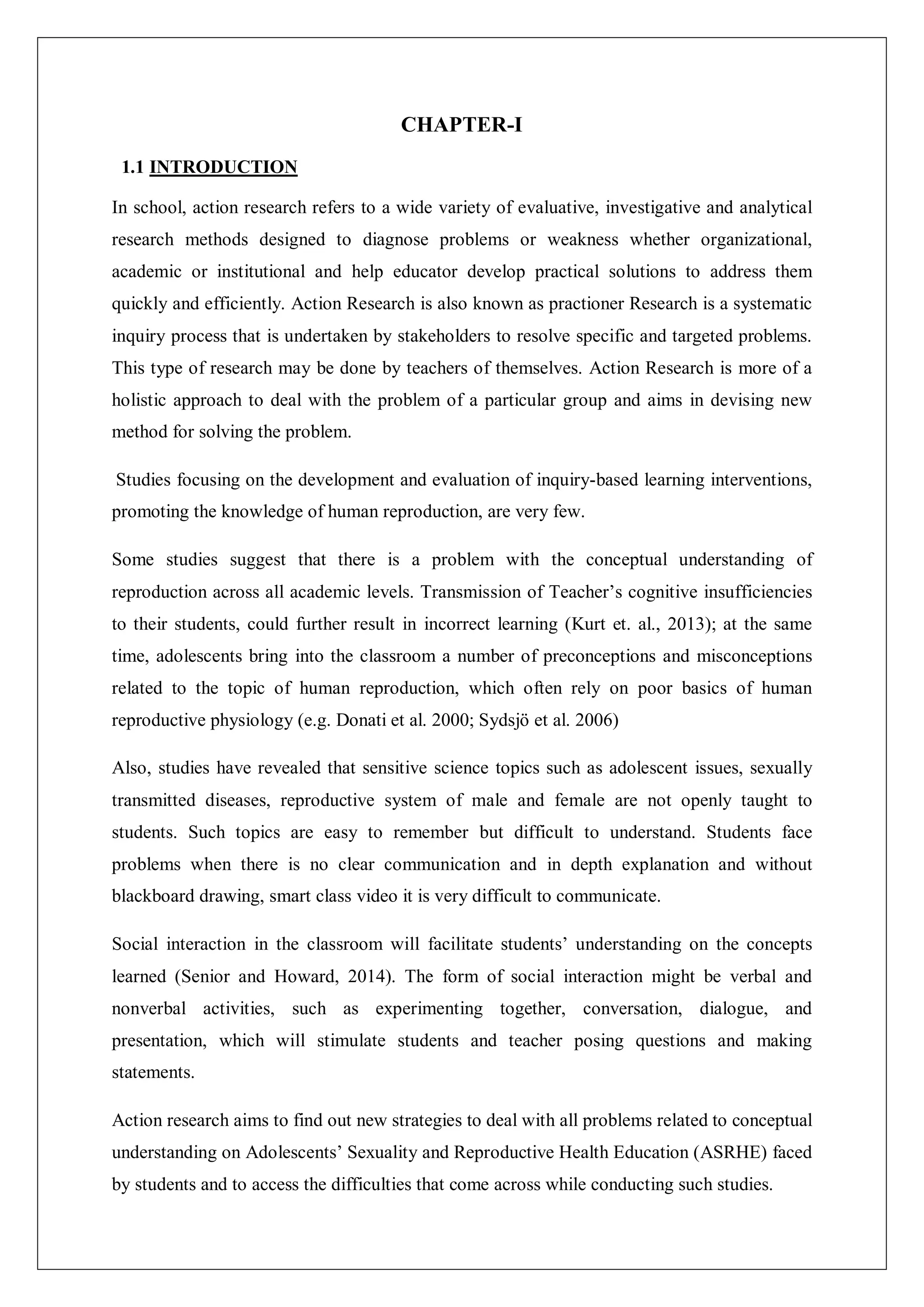 Action research sample | PDF