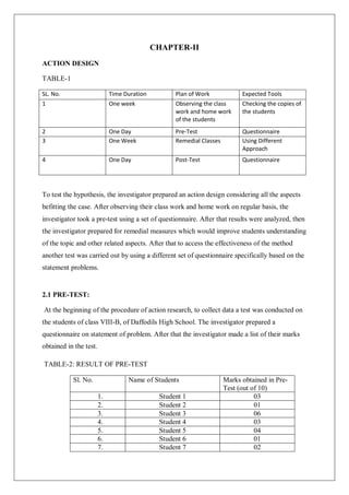 Action research sample | PDF