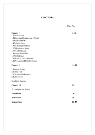 Action research sample | PDF