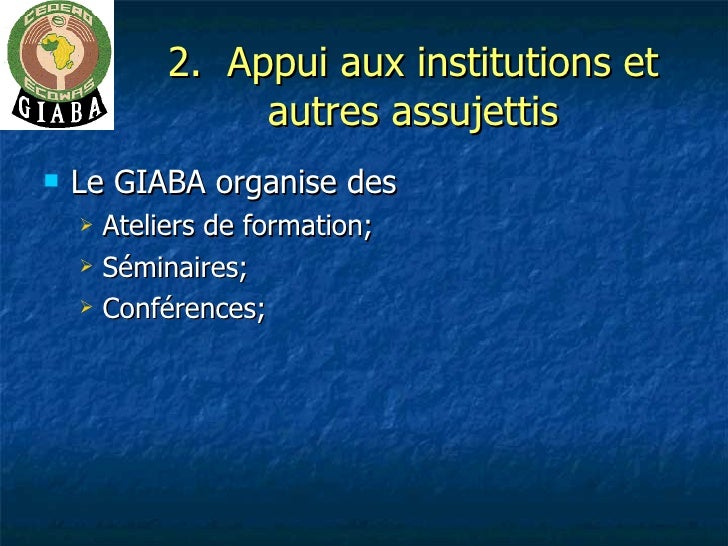 GIABA AML/CFT initiatives (french)