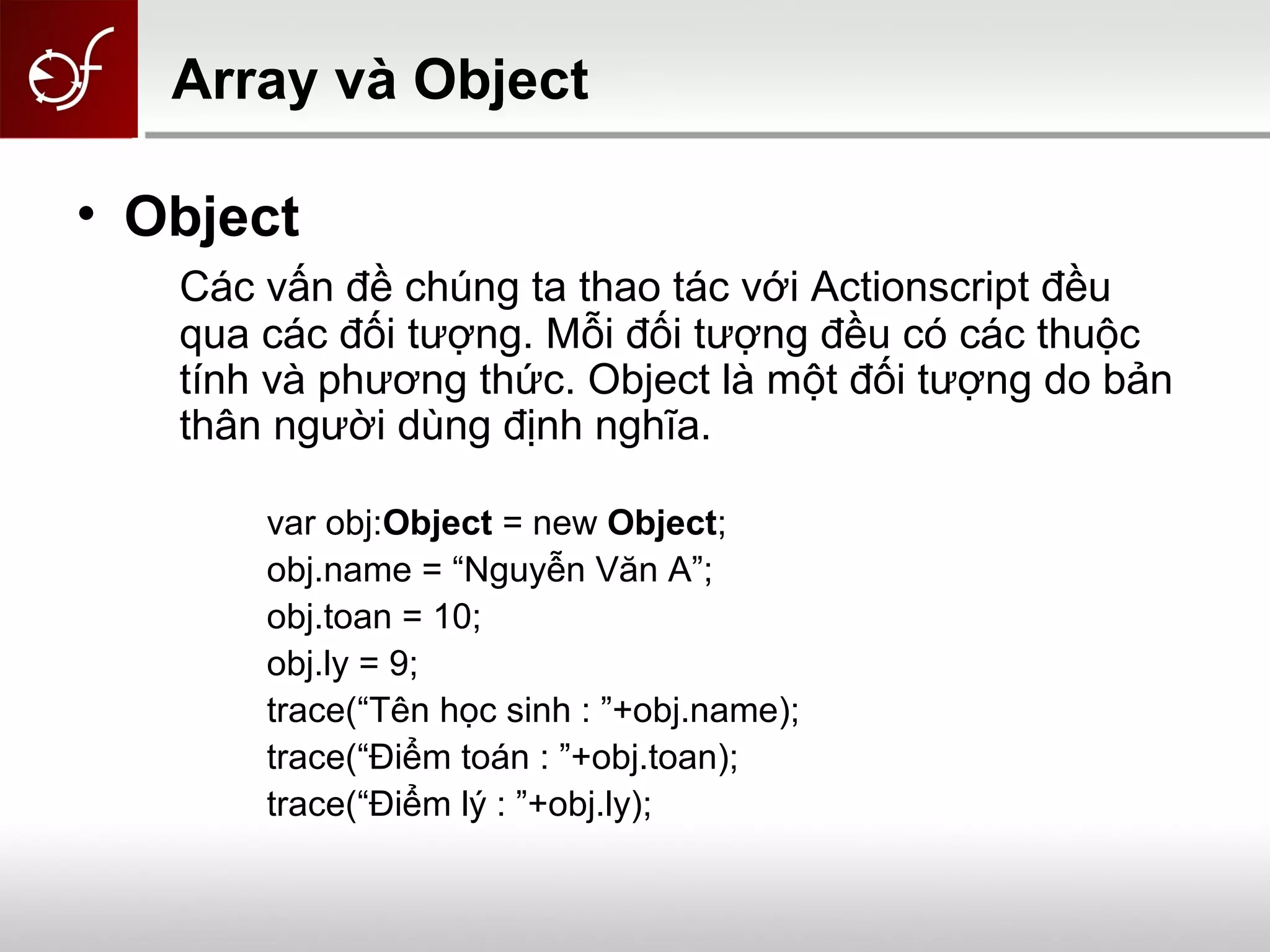 Lesson 04 : Actionscript 3 Overview | PPT