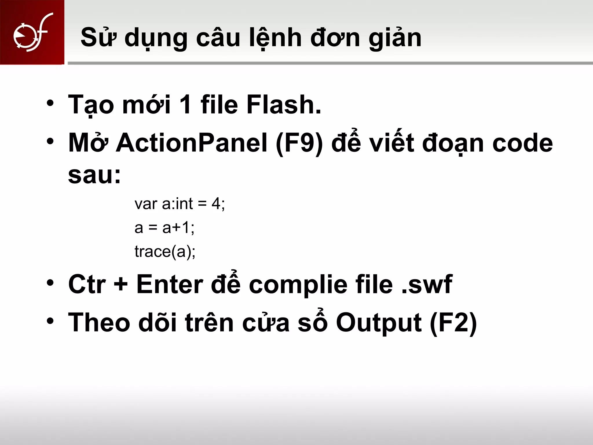 Lesson 04 : Actionscript 3 Overview | PPT