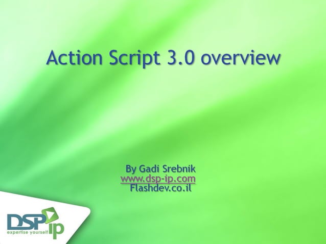 Introduction to Actionscript3 | PPT