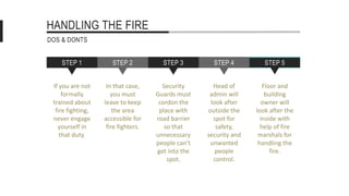 Actions in case of fire incident | PPTX