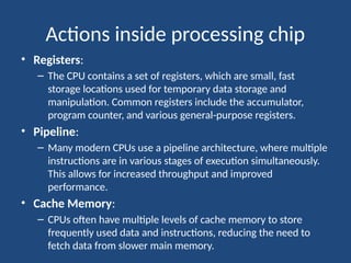 Actions inside processing chip, assembly language.pptx