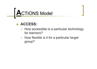 ACTIONS Model | PDF