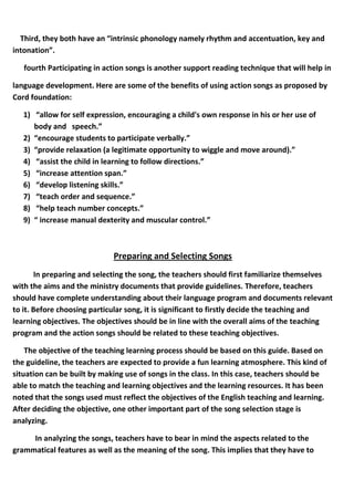 Action song / How to teach kids new song | PDF