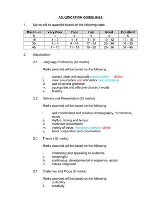Action song rules, guidelines & adjudication forms 30 nov 2011 | DOC