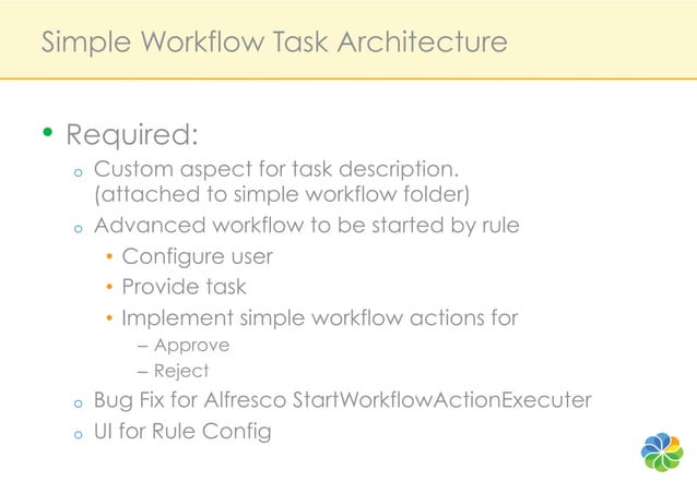 Actions rules and workflow in alfresco | PPT