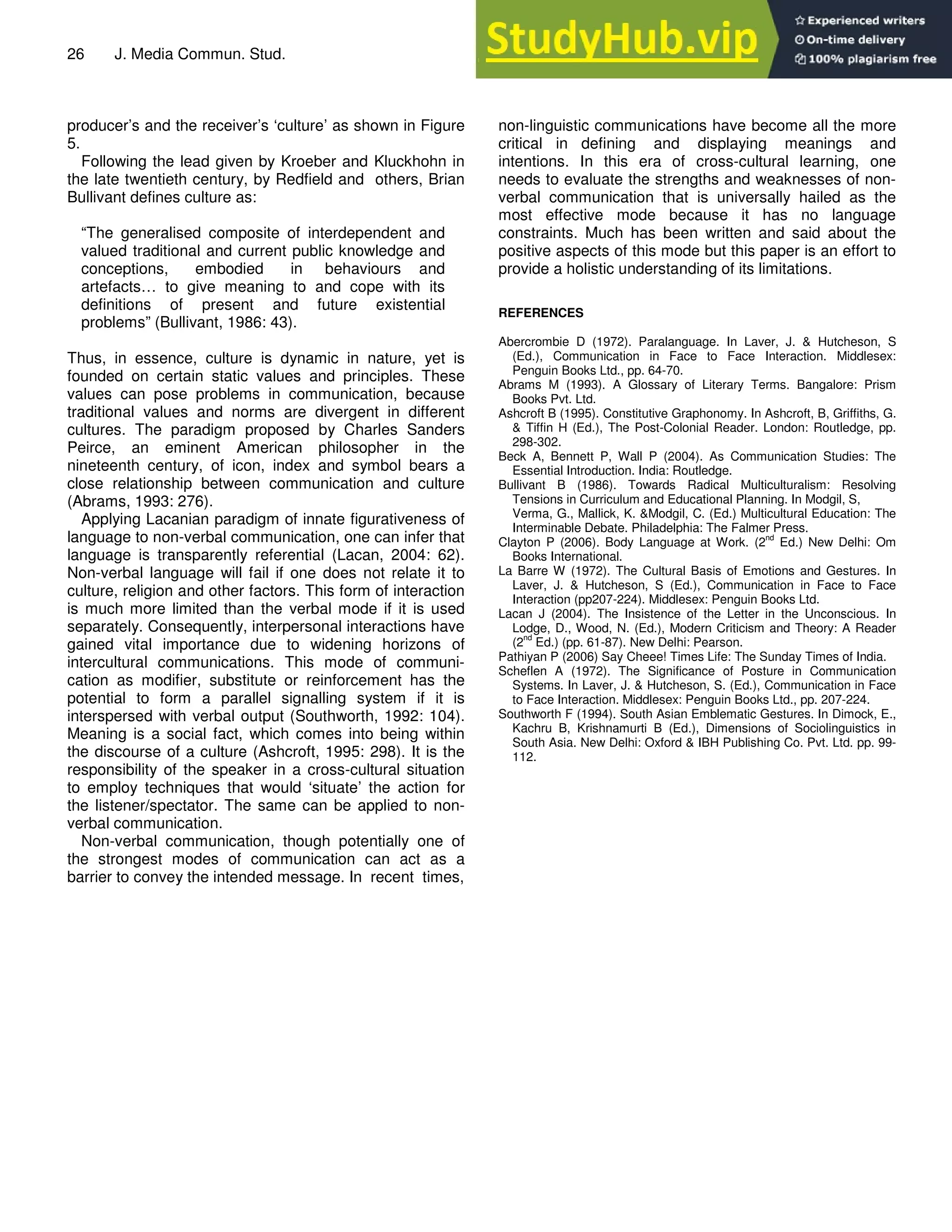 Actions Speak Louder Than Words Non-Verbal Mis Communication | PDF