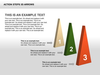 Action Steps 3D Arrows (for PowerPoint and Google Slides) | PPTX