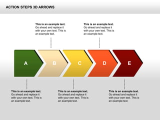 Action Steps 3D Arrows (for PowerPoint and Google Slides) | PPTX