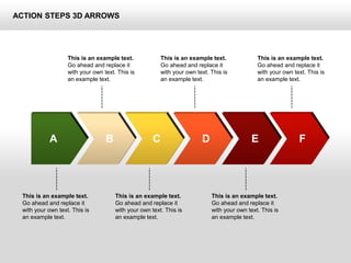 Action Steps 3D Arrows (for PowerPoint and Google Slides) | PPTX